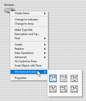 What is the mechanical action of a boolean? – WKU LabVIEW Academy