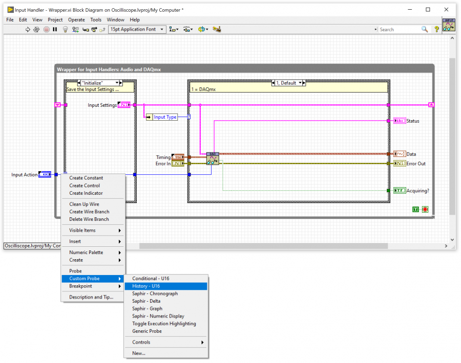 How do I use a history probe on an enum? – WKU LabVIEW Academy